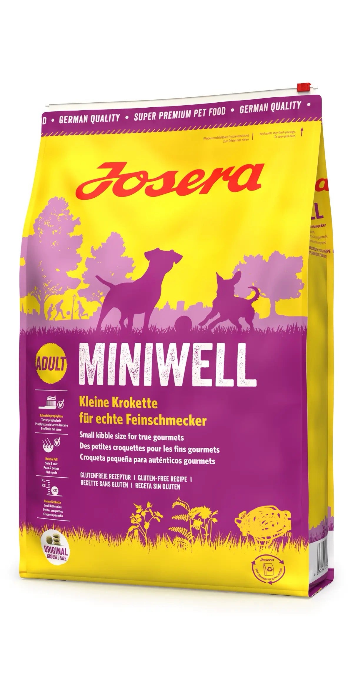 MINIWELL Small kibble size for true gourmets 5*900g